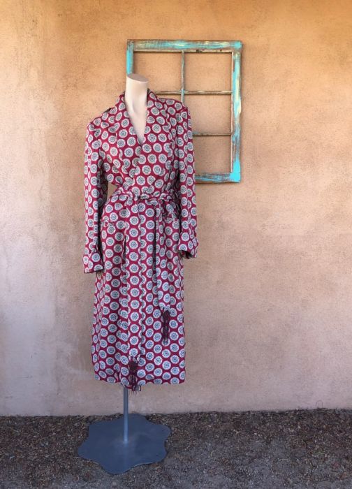 1940s Silk Dressing Robe w Spider Webs Mens 38 Womens US16 | Fashion ...