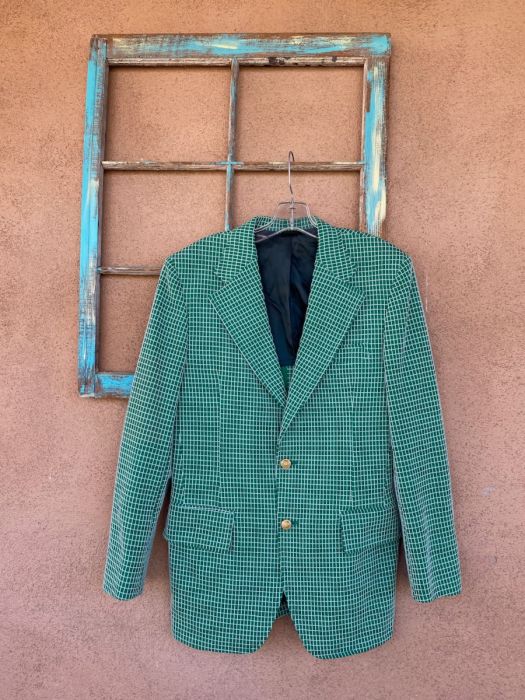 1980s Mens Golf Blazer Polyester Jacket Mens 36 38 | Fashion Conservatory