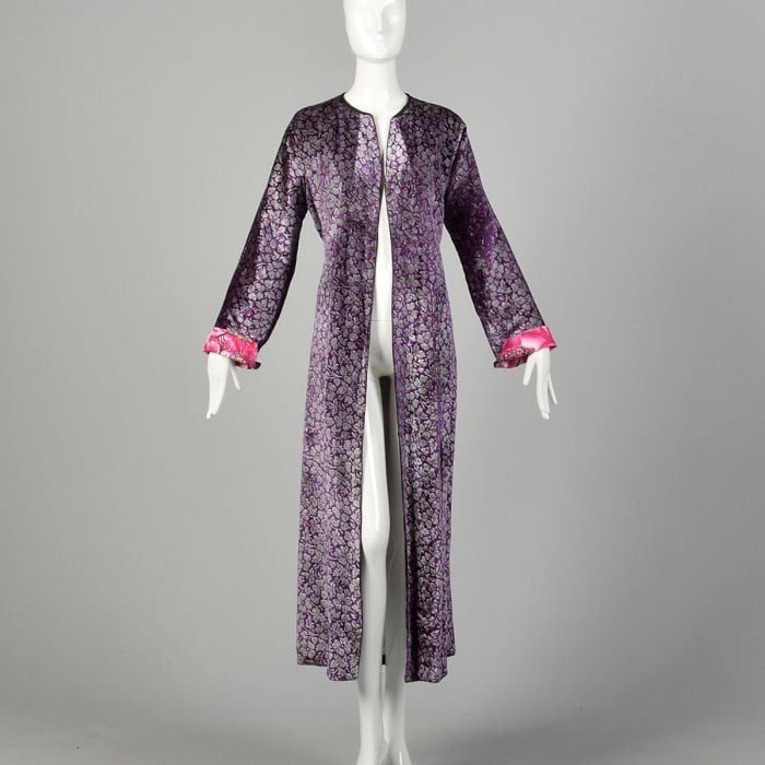 Small Purple Velvet Robe Theatre Costume Cosplay Long Coat | Fashion ...
