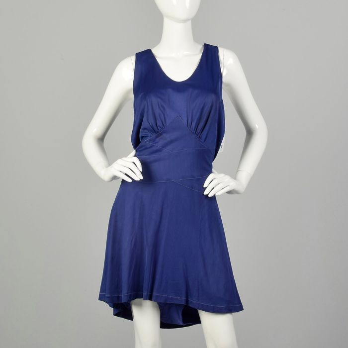 XXL 1960s Bathing Suit Blue Volup Plus Size Swimsuit | Fashion Conservatory