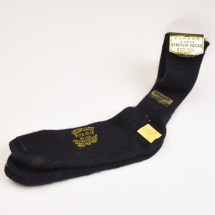 1960s Deadstock Mens Spandex Top Socks Rib Knit Soft 60s Vintage Casual ...