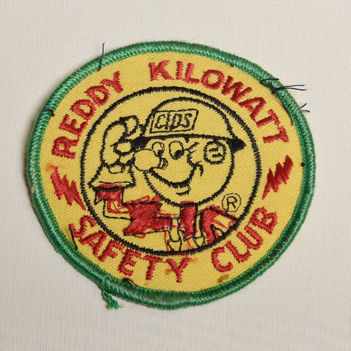 1960s Reddy Kilowatt Safety Club Electricity Sew On Patch APC Electric ...