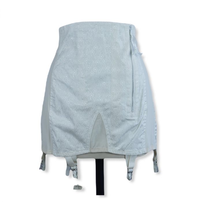 50s NOS White Side Zip Open Bottom Corset, Girdle by Charmode, Sears ...