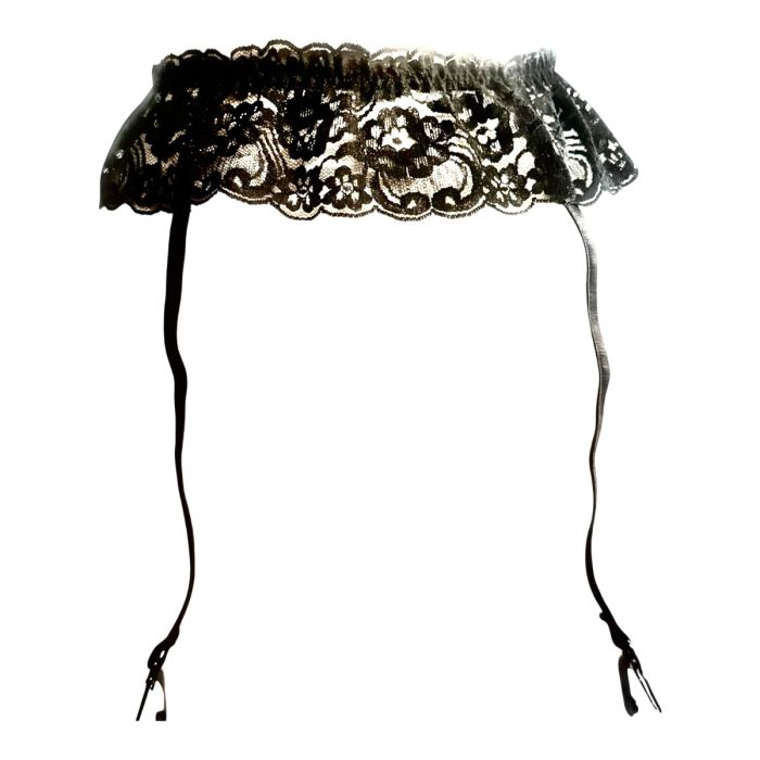Christian Dior Vintage Garter Belt in Black Lace, Sexy 80’s Garters, 22 ...