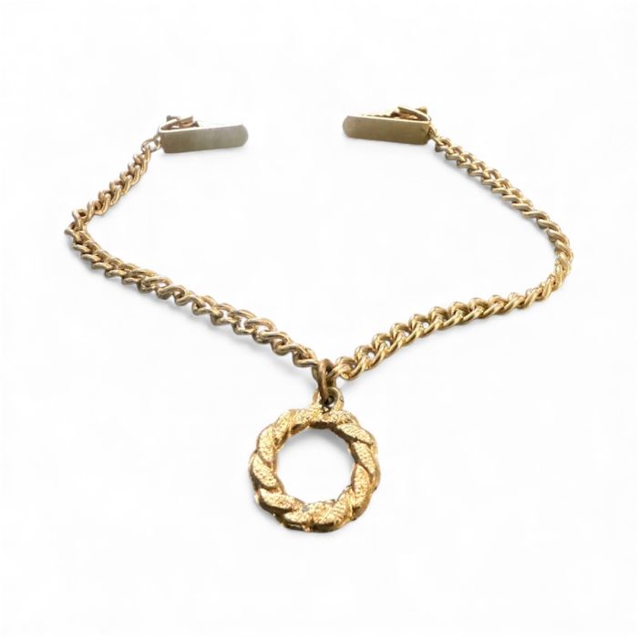1950’s Vintage Thick Gold Chain Sweater Clip with Drop Center, Sweater ...